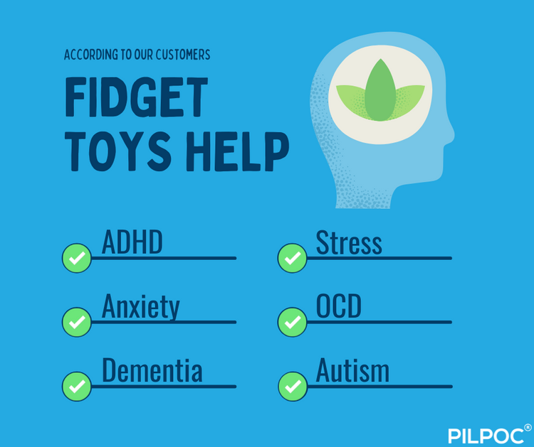 Fidget Toys Do Help With ADHD, Stress, Anxiety, Autism, Dementia, Nail ...