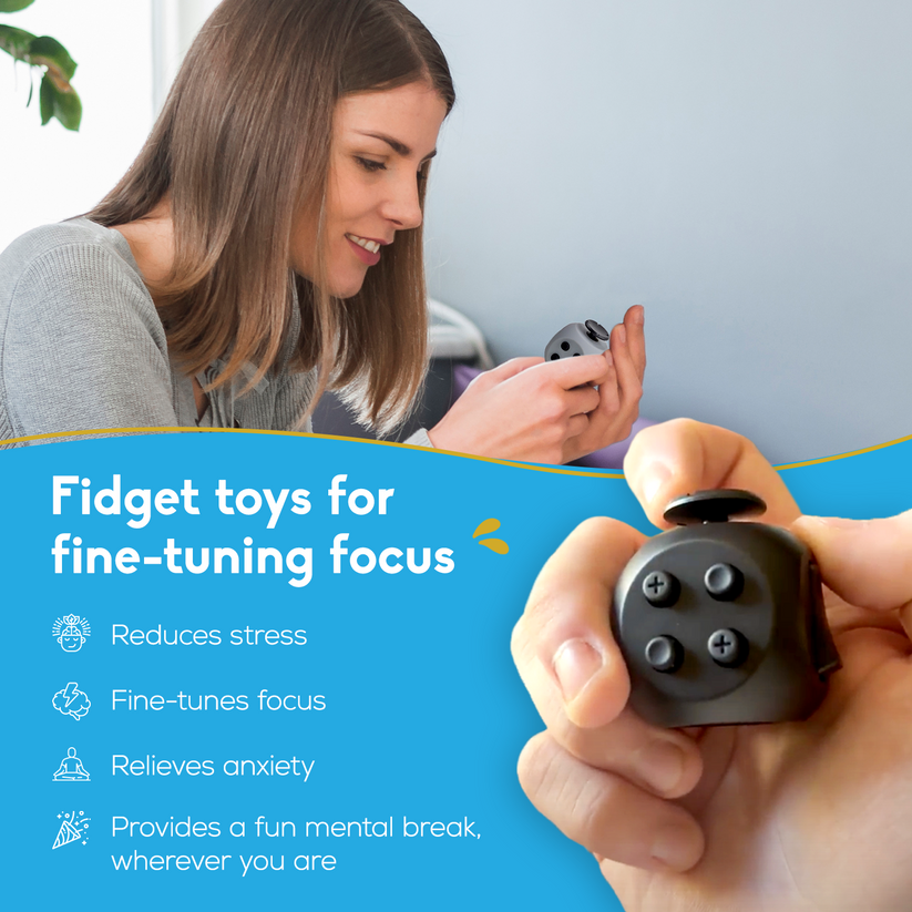 Fidget Cube - 6-sided (Deluxe) – Pilpoc